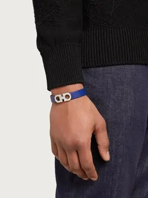 FERRAGAMO Gancini Bracelet - Blue