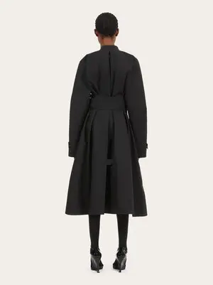 FERRAGAMO High-neck Belted Waist Coat