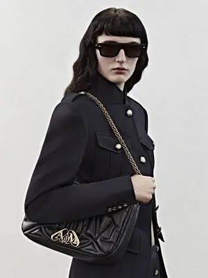 Alexander McQueen Seal Chain-linked Shoulder Bag