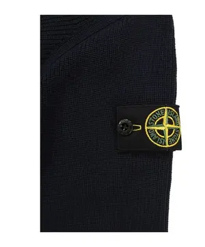 Stone Island Zip-up Compass Badge Sweater