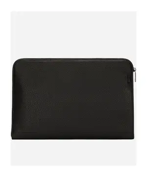 Dolce & Gabbana Large Embossed Dg Logo Zipped Pouch