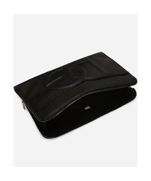 Dolce & Gabbana Large Embossed Dg Logo Zipped Pouch