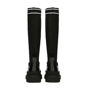 Dolce & Gabbana Logo-print Knee-high Boots