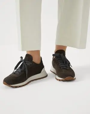 Brunello Cucinelli Round-toe Lace-up Sneakers - Black