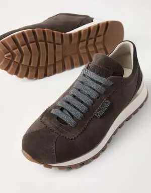 Brunello Cucinelli Round-toe Lace-up Sneakers - Black
