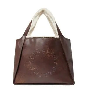 Stella McCartney Logo Tote Bag - Espresso