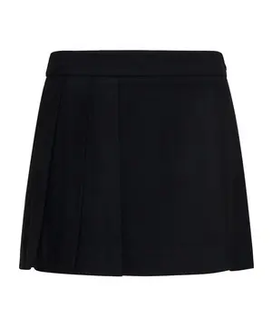 P.a.r.o.s.h Asymmetric Pleated Miniskirt