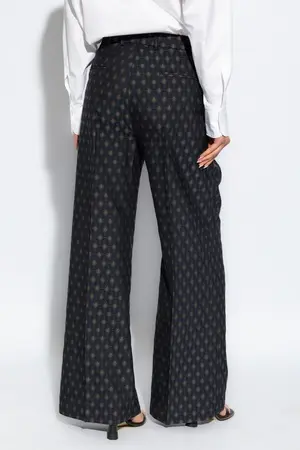 Etro Decorative Pattern Straight Leg Pants