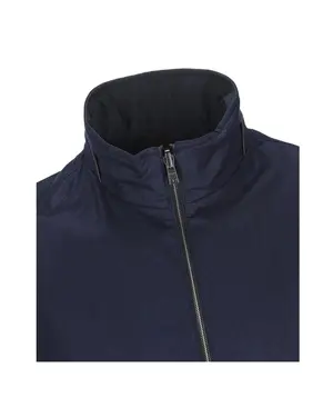 Herno Sleeveless Zip-up Jacket With High Collar And Patch Pockets