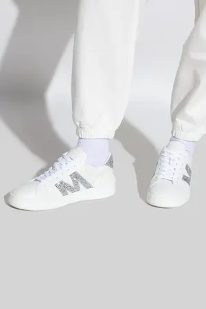 Moncler Monaco Embellished Low-top Sneakers - White
