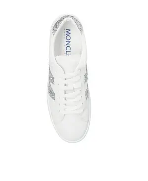 Moncler Monaco Embellished Low-top Sneakers - White