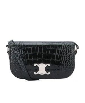 Celine Flap Shoulder Bag - Black