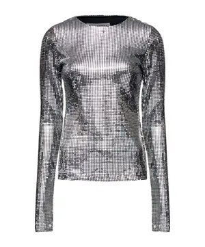 MAISON MARGIELA Metallic Long Sleeve Top