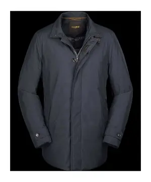 MOORER Long-sleeved Hooded Parka With Zipper And Logo Detail