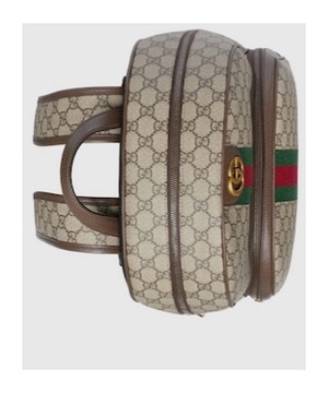 Gucci Logo Plaque Monogrammed Backpack