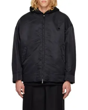 Valentino Garavani Zip-up Logo Jacket - Black