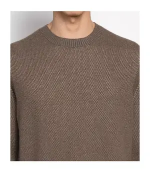 Zegna Crewneck Cashmere Sweater With Jacquard Pattern