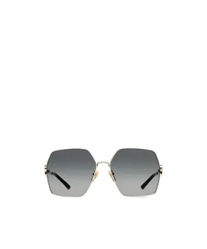 Gucci Oval Frame Sunglasses - Gray