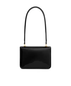 Celine Teen Garance Bag In Patent Calfskin - Black