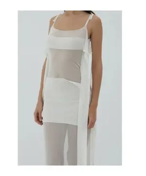 Paloma Wool Strappy Slip Dress - Gray