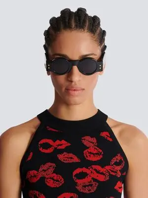 Balmain Round Frame Sunglasses