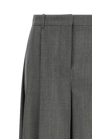 Jacquemus High Rise Pleated Wide Leg Trousers