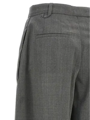 Jacquemus High Rise Pleated Wide Leg Trousers