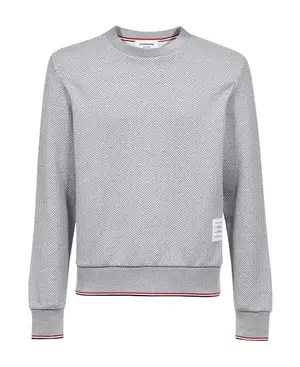 Thom Browne Herringbone Pattern Crewneck Sweater