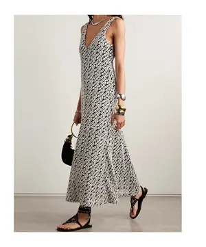 Isabel Marant Étoile Sleeveless V-neck Maxi Dress