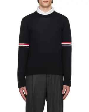 Thom Browne Striped Merino Wool Pullover