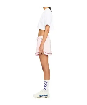 Off-White Off Stamp Ribbed" Cropped T-shirt - White