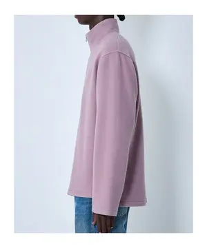RIER Myrte Zip-up Fleece Sweatshirt - Purple
