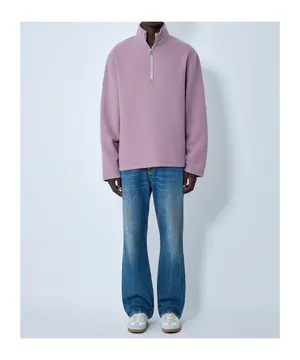RIER Myrte Zip-up Fleece Sweatshirt - Purple