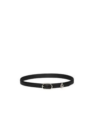 Gucci Belt With Oval Buckle And Double G Detail