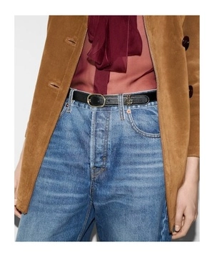 Gucci Belt With Oval Buckle And Double G Detail