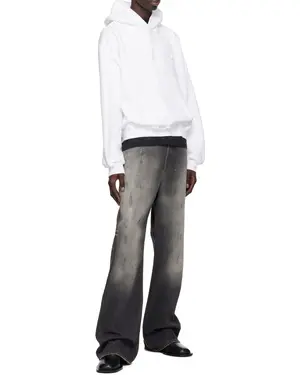 Alexander Wang Distressed Logo Hoodie