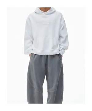 Alexander Wang Distressed Logo Hoodie