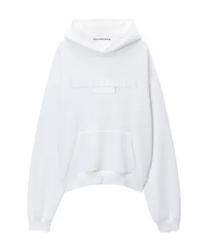 Alexander Wang Distressed Logo Hoodie