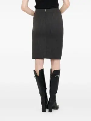 Liu Jo Pinstriped Lace Panel Skirt