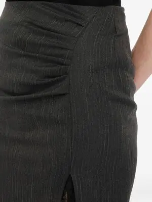 Liu Jo Pinstriped Lace Panel Skirt