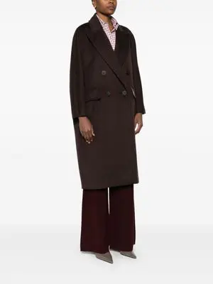 Max Mara Angus Double-breasted Coat - Brown