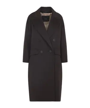 Max Mara Angus Double-breasted Coat - Marrone