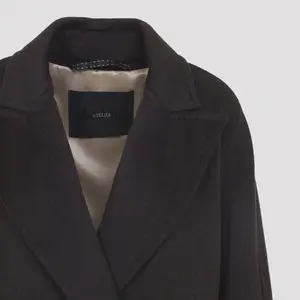 Max Mara Angus Double-breasted Coat - Marrone