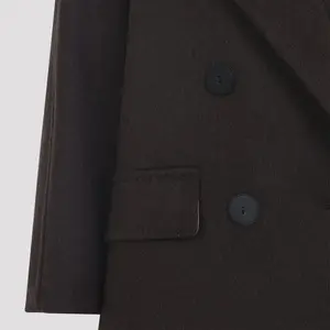 Max Mara Angus Double-breasted Coat - Marrone