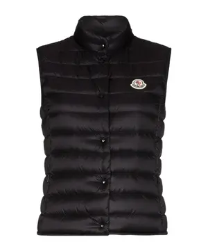 Moncler Liane Padded Button-up Gilet - Black