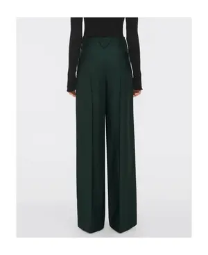 Bottega Veneta Viscose And Silk Wide-leg Trousers