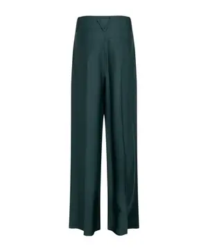Bottega Veneta Viscose And Silk Wide-leg Trousers