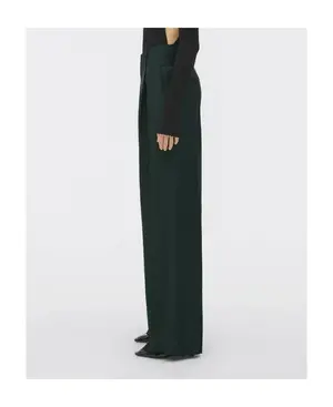 Bottega Veneta Viscose And Silk Wide-leg Trousers