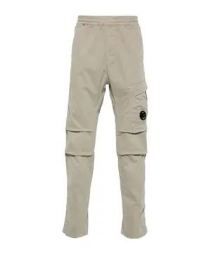 C.P. COMPANY Straight-leg Cargo Pants With Lens Detail - Medium Beige