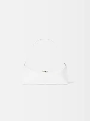 Jacquemus The Ovalo Clutch Bag - White